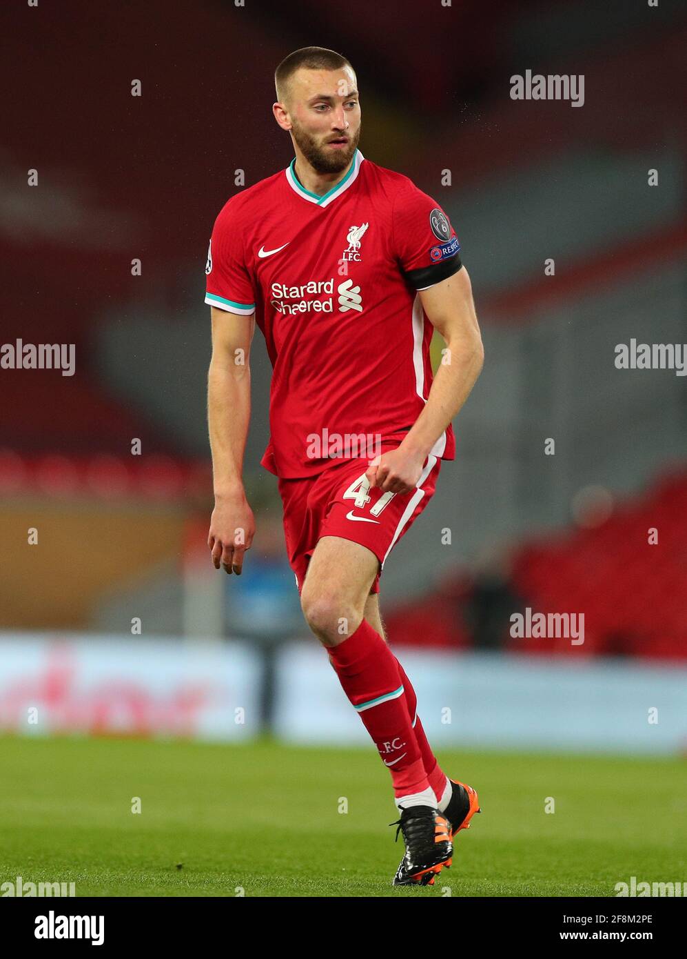 Liverpool's Nathaniel Phillips during the UEFA Champions League match ...