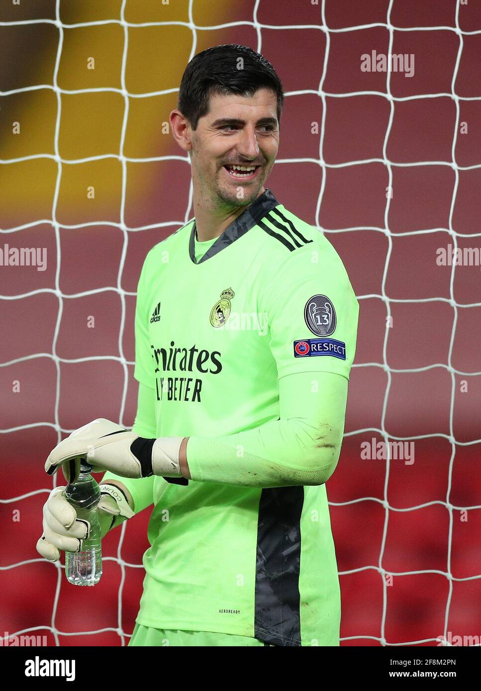 Real Madrid goalkeeper Thibaut Courtois during the UEFA Champions ...