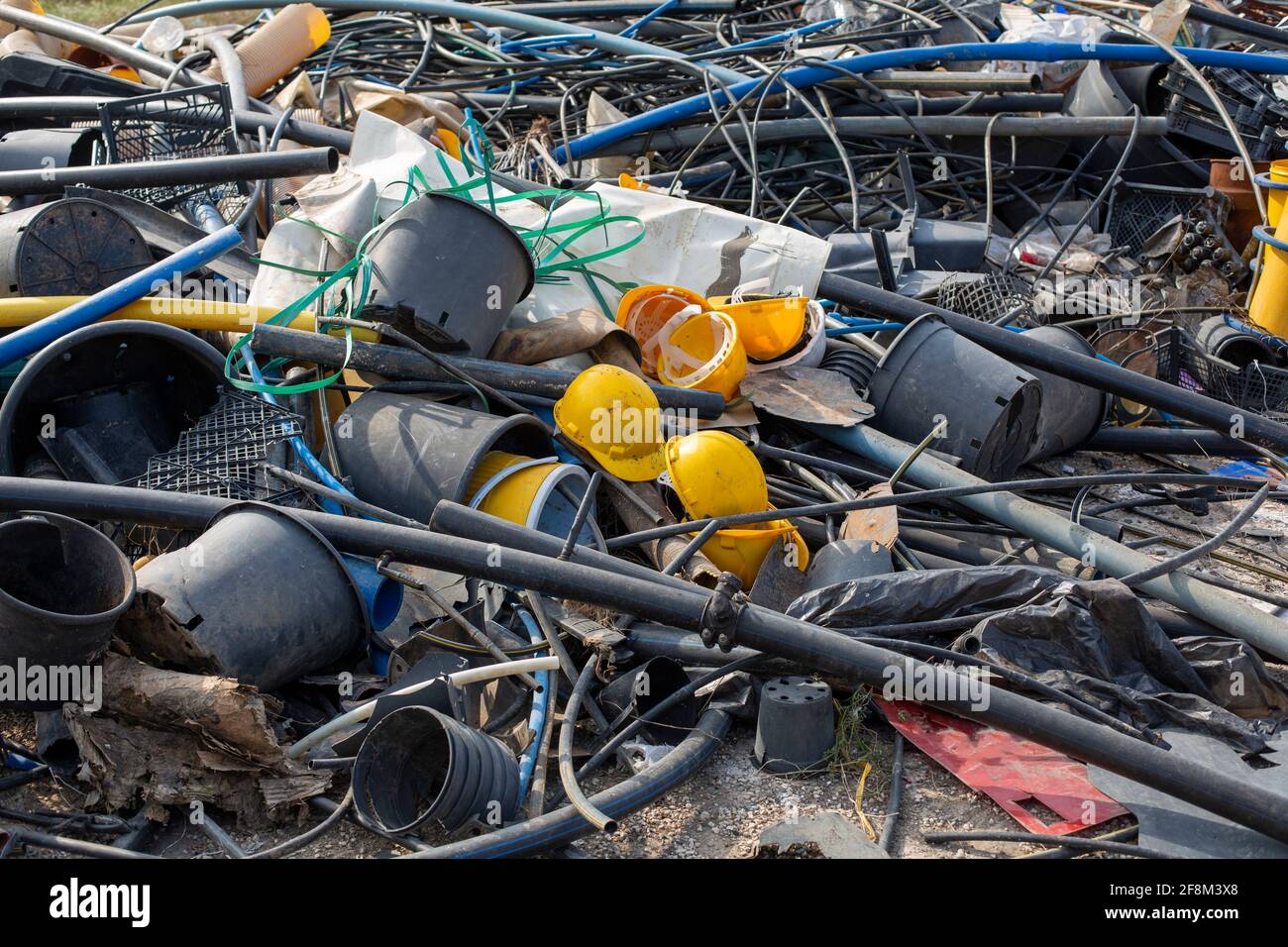 A scrap heap of plastics in Turkey Stock Photo - Alamy