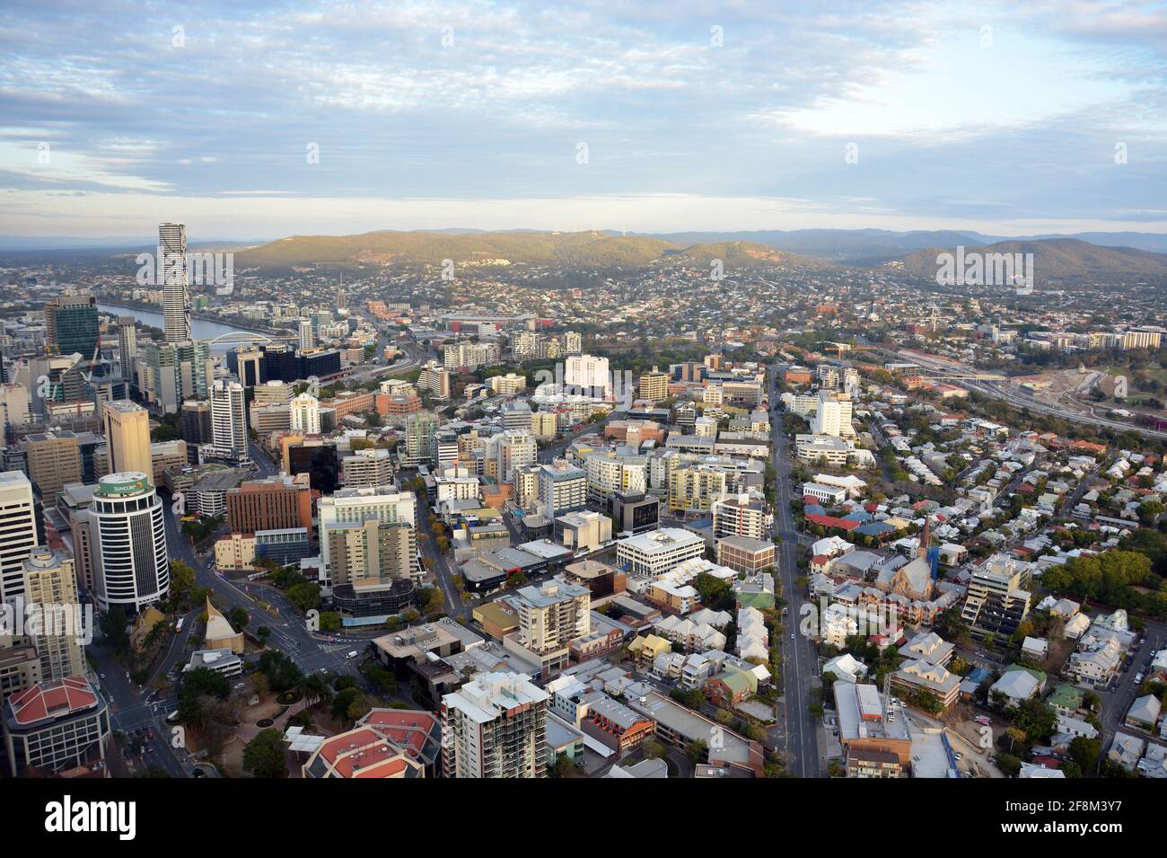 Aerial view of a beautiful Brisbane Stock Photo - Alamy