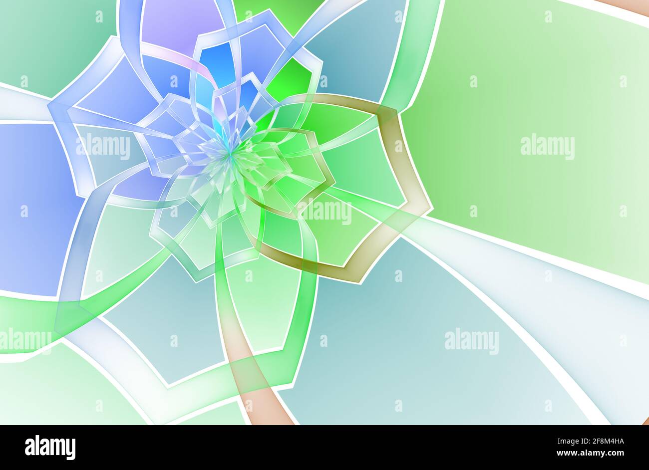 Abstract stain glass flower pattern. Illustration in stained glass ...