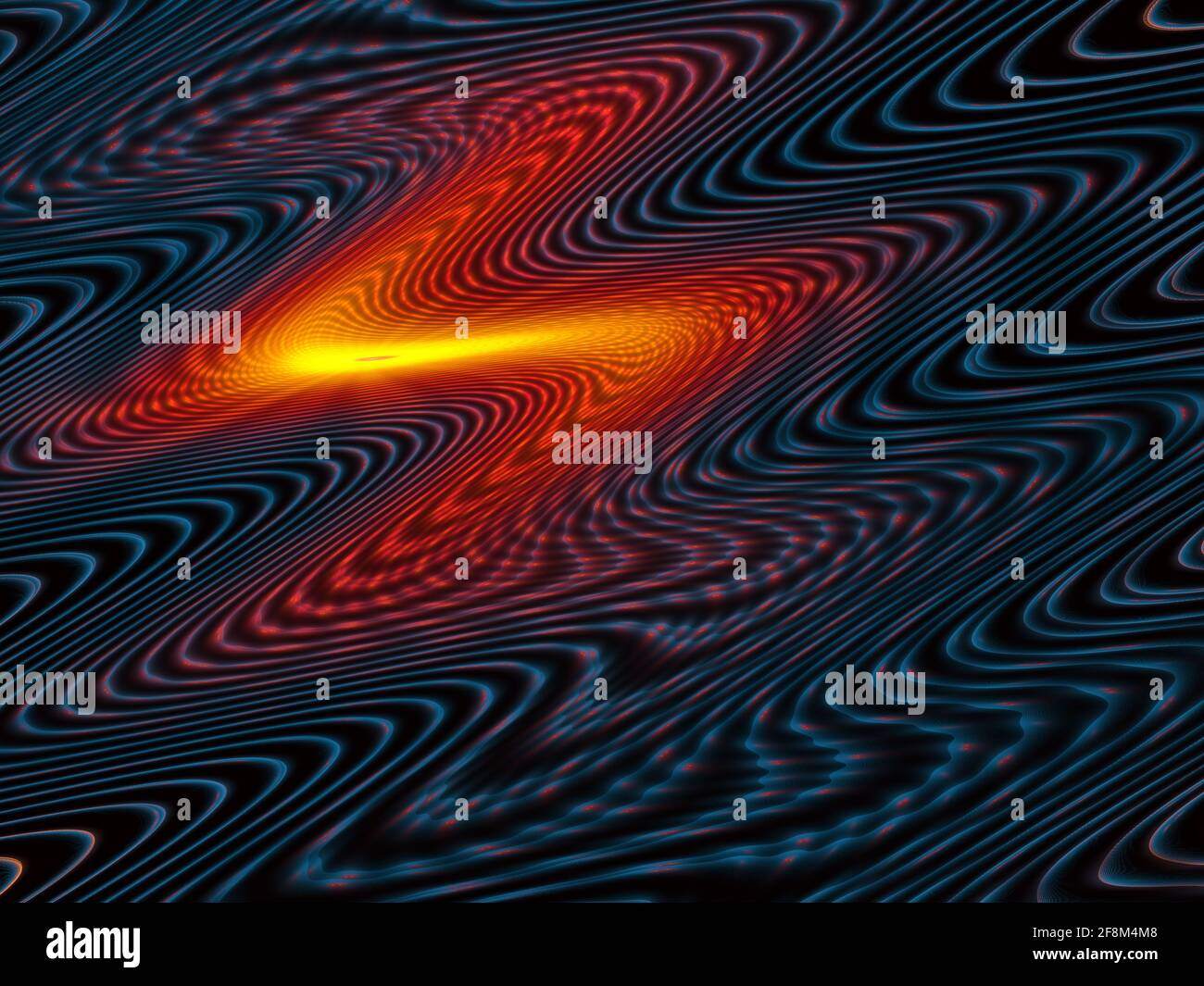 Flash wave lines. Motion Graphics Fire Flow Template. Abstract ...