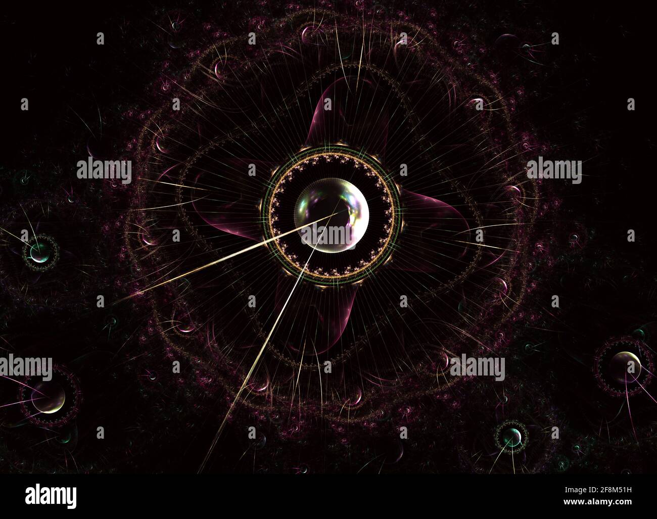 Composition of clock hands, gears and abstract design elements. Clock ...