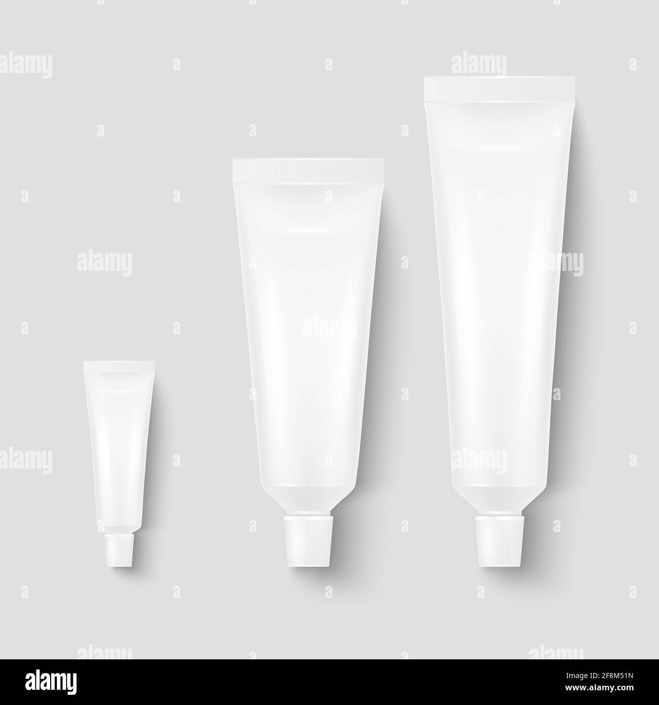 Vector 3d Realistic Plastic, Metal White Tooth Paste, Cream Tube ...