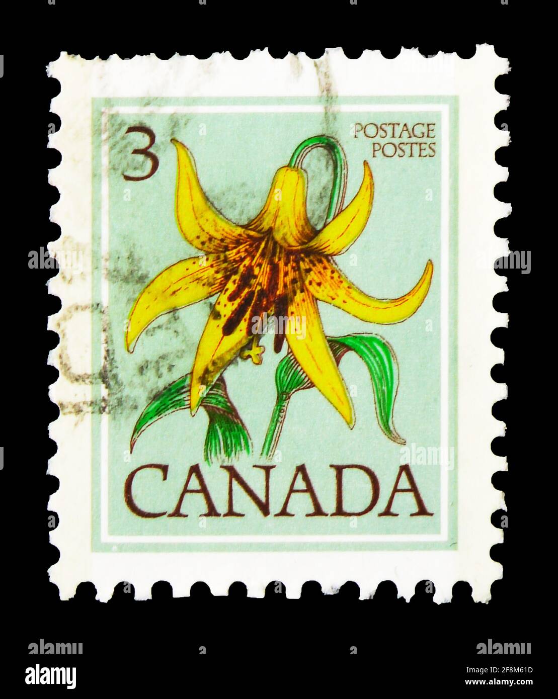 MOSCOW, RUSSIA - SEPTEMBER 30, 2019: Postage stamp printed in Canada ...