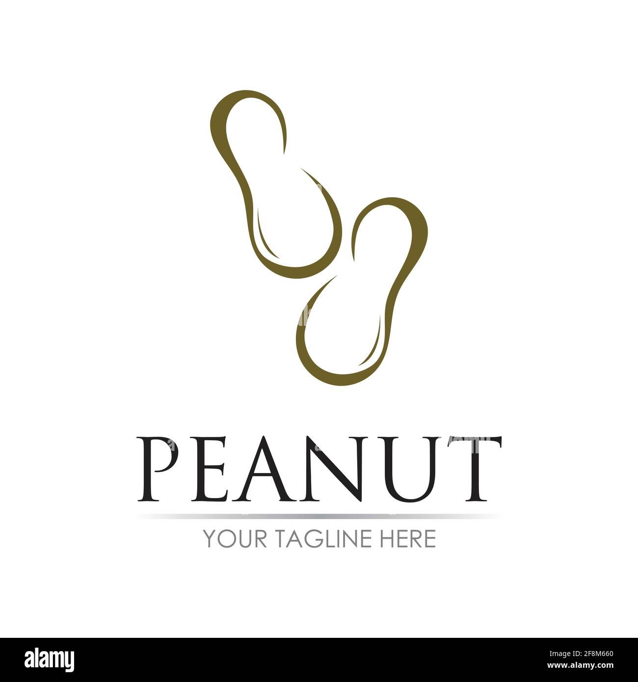 peanut logo vector illustration design template Stock Vector Image ...