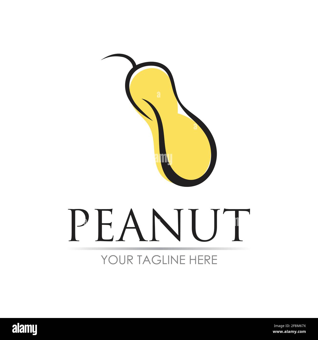 peanut logo vector illustration design template Stock Vector Image ...