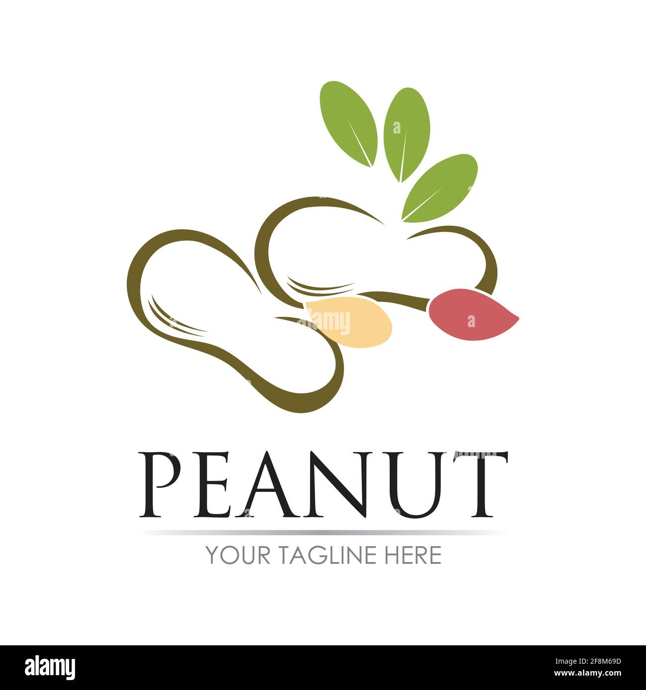 peanut logo vector illustration design template Stock Vector Image ...