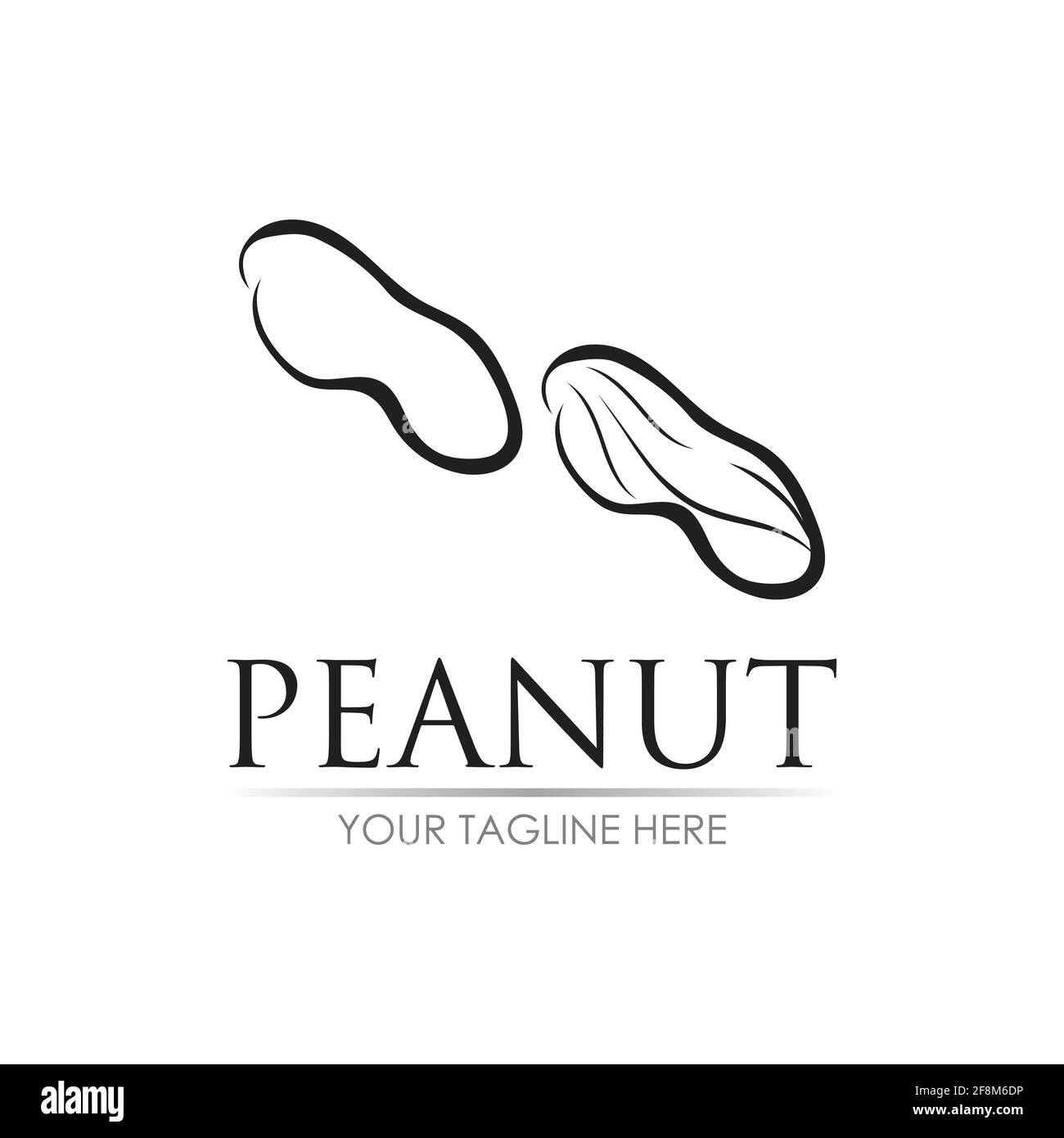 peanut logo vector illustration design template Stock Vector Image ...