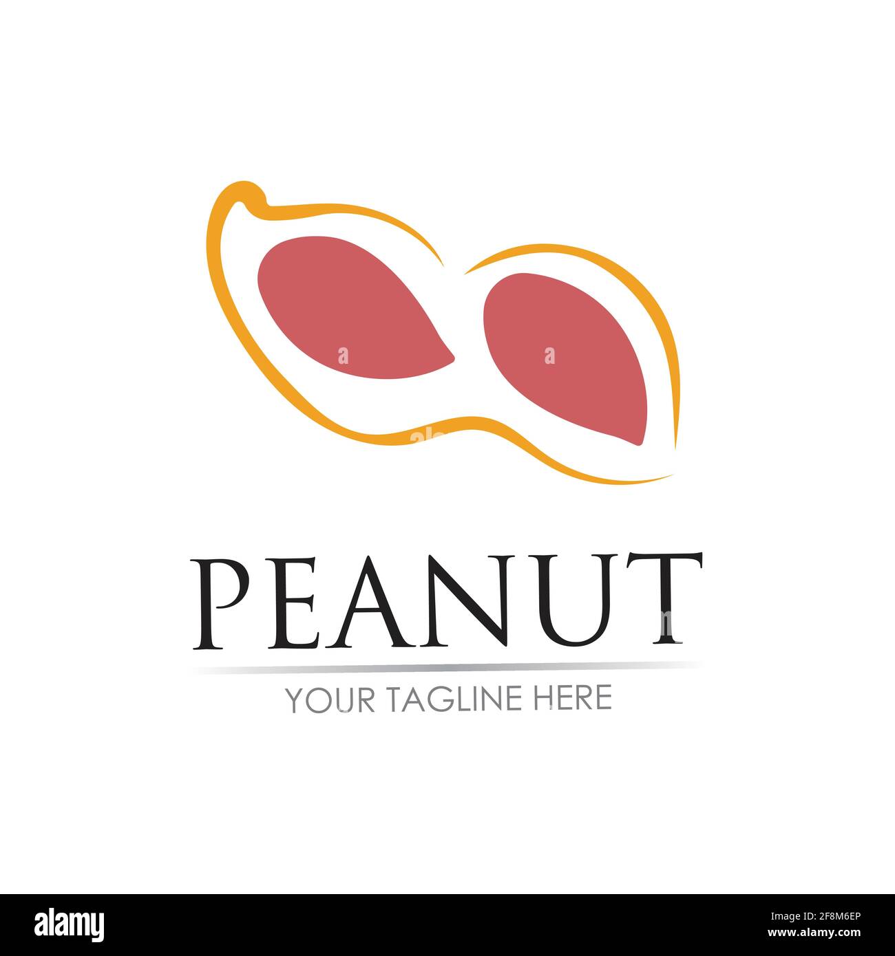 peanut logo vector illustration design template Stock Vector Image ...