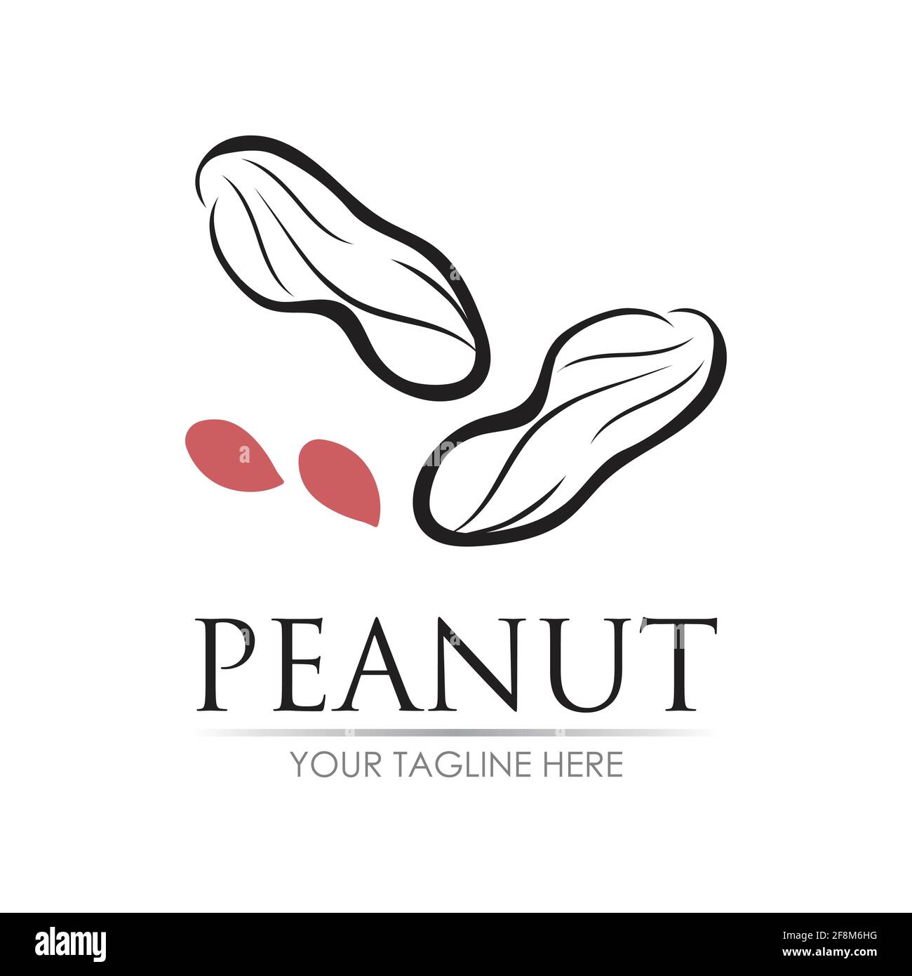 peanut logo vector illustration design template Stock Vector Image ...