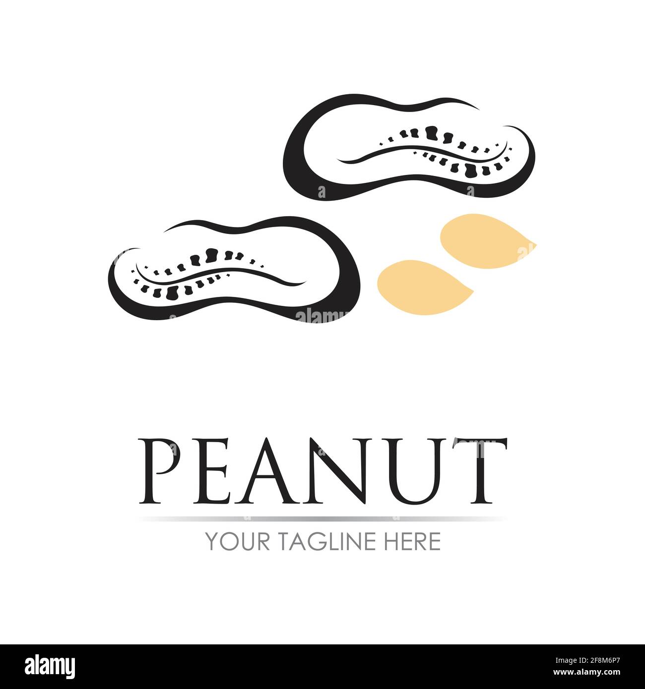 peanut logo vector illustration design template Stock Vector Image ...