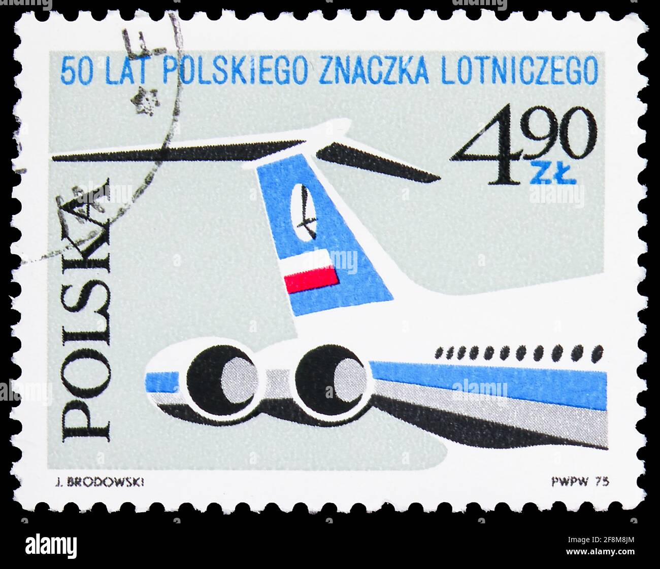 MOSCOW, RUSSIA - OCTOBER 4, 2019: Postage stamp printed in Poland shows ...