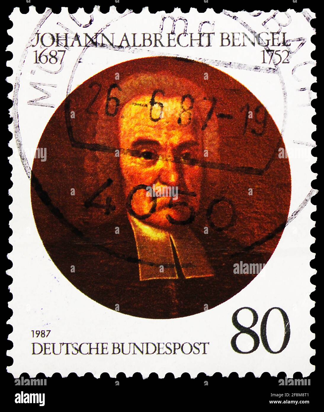 MOSCOW, RUSSIA - SEPTEMBER 30, 2019: Postage stamp printed in Germany ...