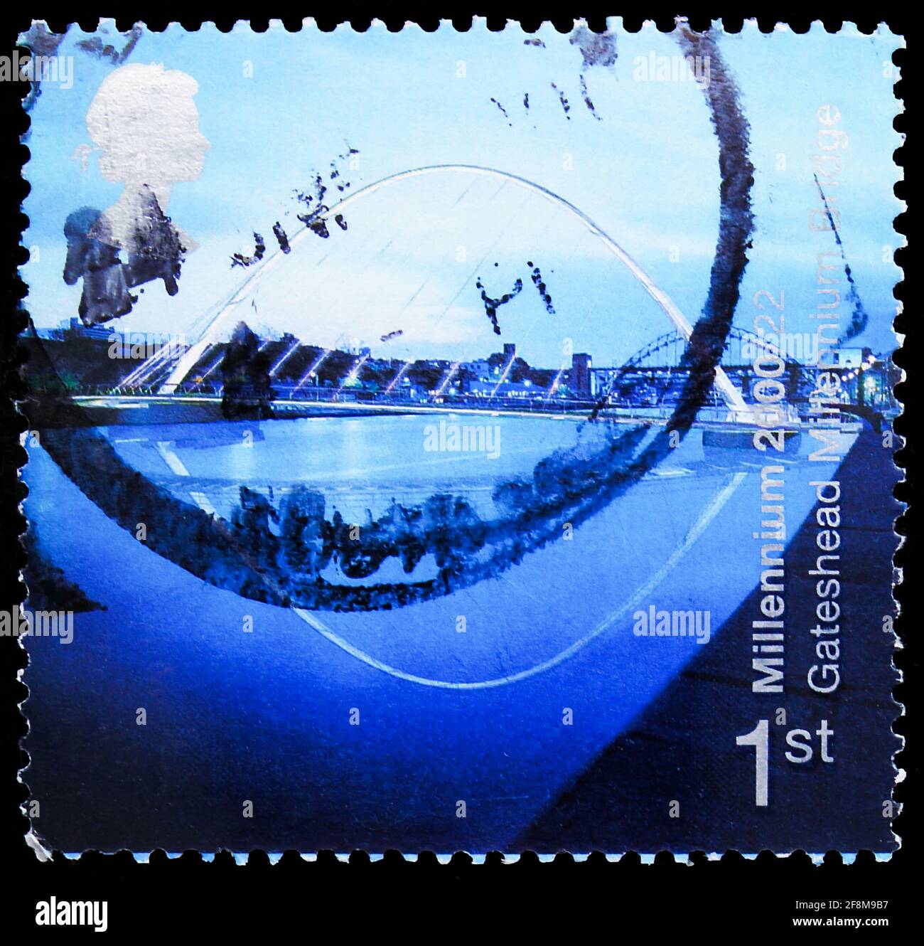 MOSCOW, RUSSIA - OCTOBER 4, 2019: Postage stamp printed in United ...