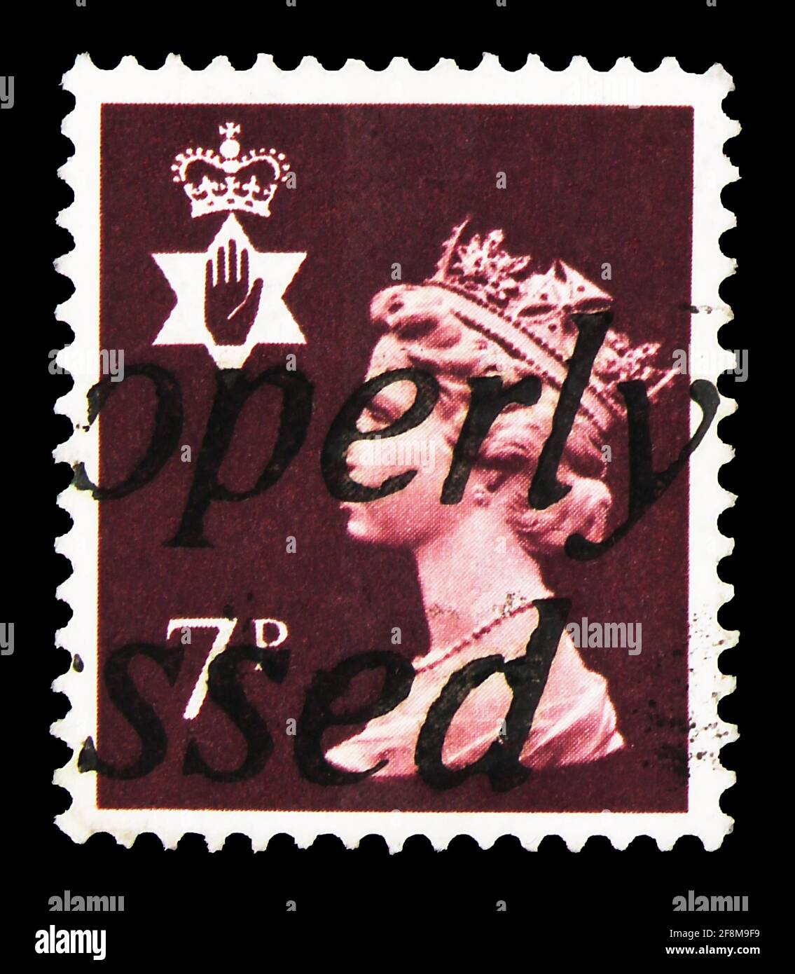 Queen Elizabeth Ii 7p Machin Portrait High Resolution Stock Photography ...