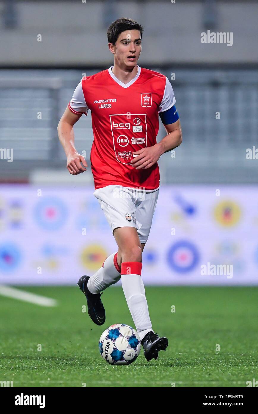MAASTRICHT, NETHERLANDS - APRIL 12: Luc Mares of MVV during the Dutch ...