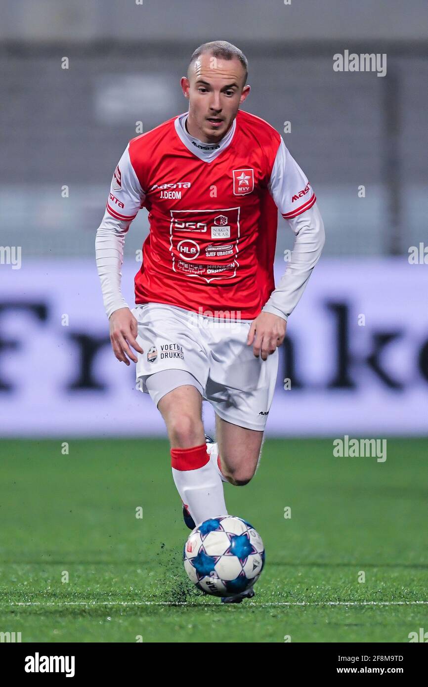 MAASTRICHT, NETHERLANDS - APRIL 12: Jerome Deom of MVV during the Dutch ...