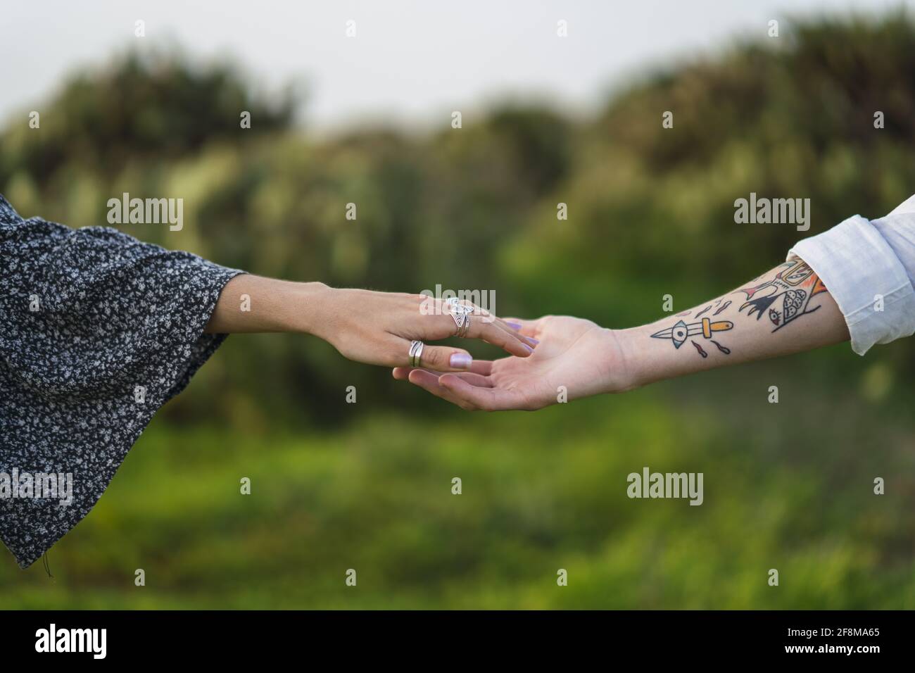 Hand reaching out to another hand hi-res stock photography and images ...
