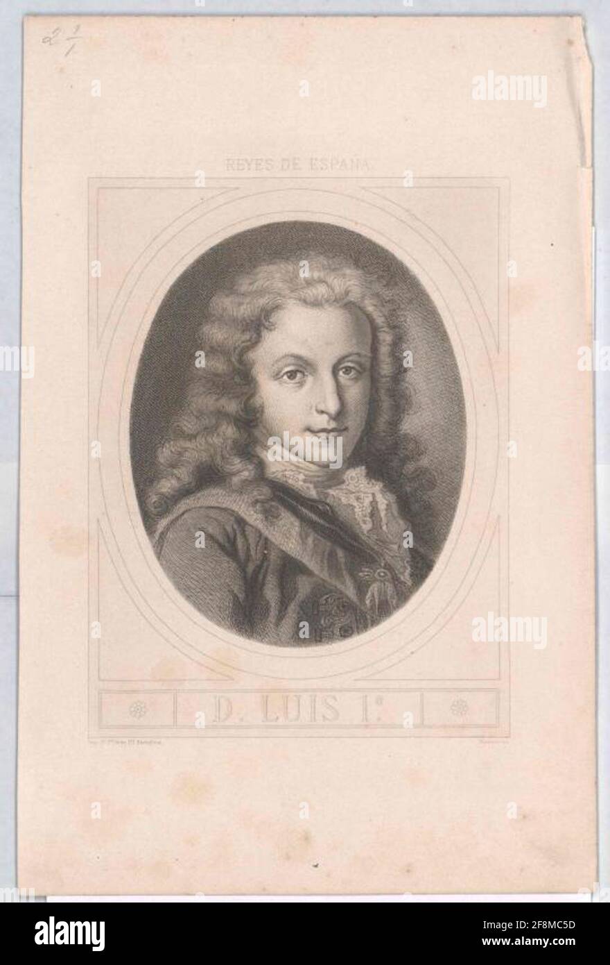 Ludwig I, King of Spain Stock Photo - Alamy