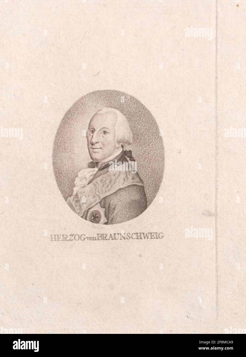 Karl II Wilhelm Ferdinand, Duke of Braunschweig-Wolfenbüttel Stecher ...