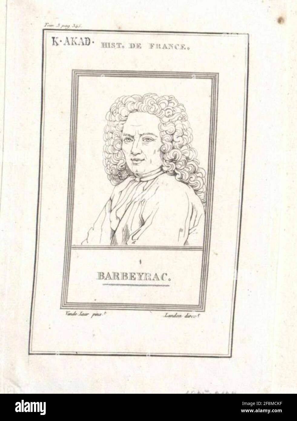 Barbeyrac, Jean Head: Landon, Charles Pauldatierung: 1801/1825 Stock ...