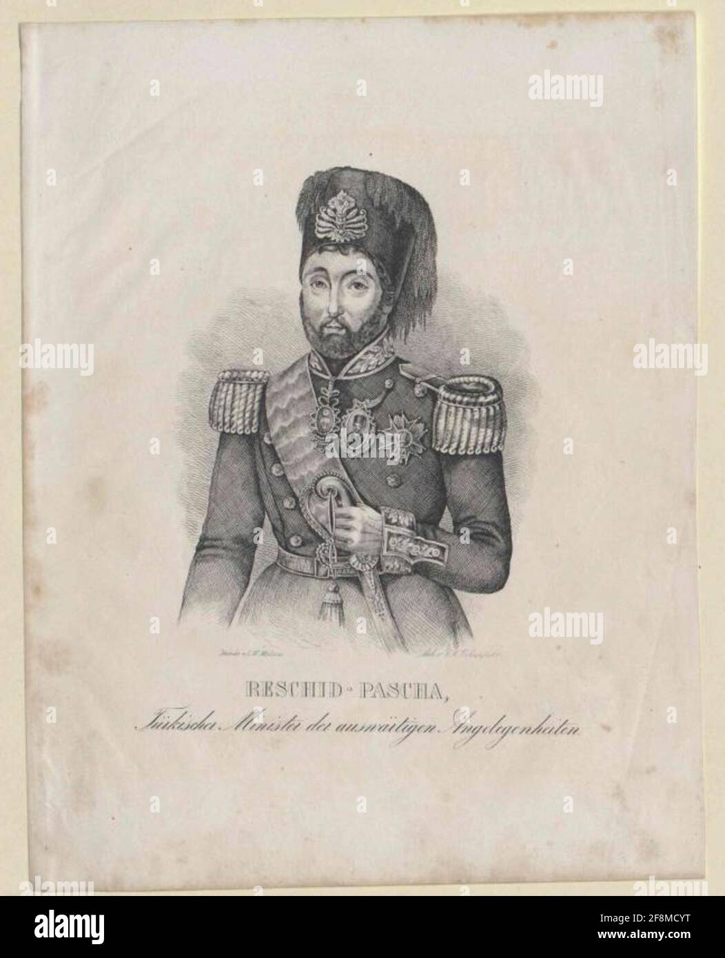 Reschid Pasha Mustafa Mehmed Stock Photo - Alamy