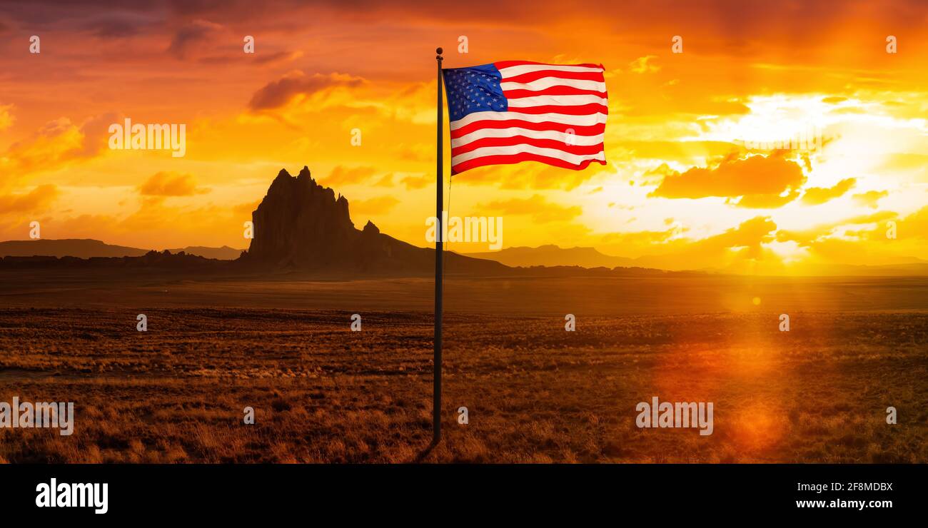 American Flag In A Desert High Resolution Stock Photography and Images ...