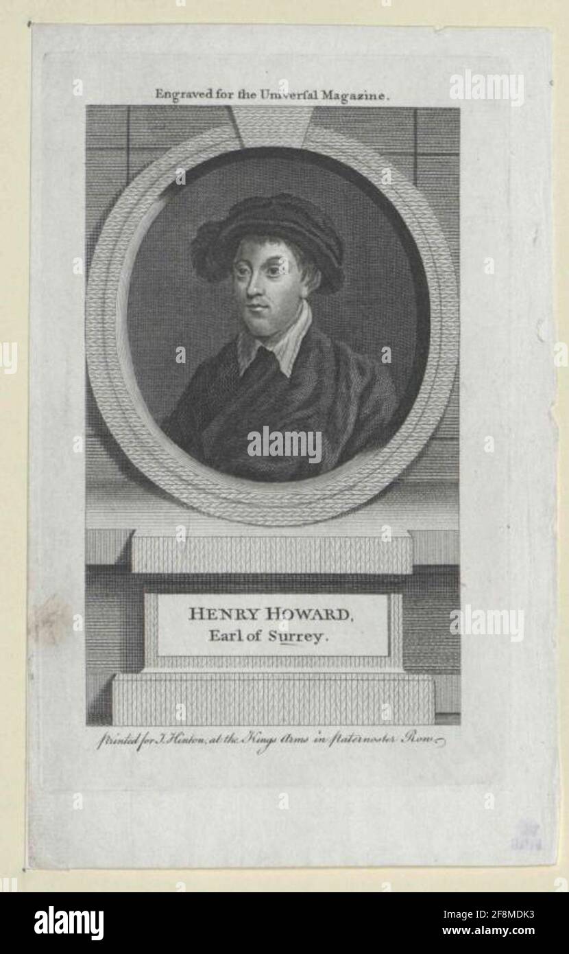Howard, Earl of Surrey, Henry Stock Photo - Alamy