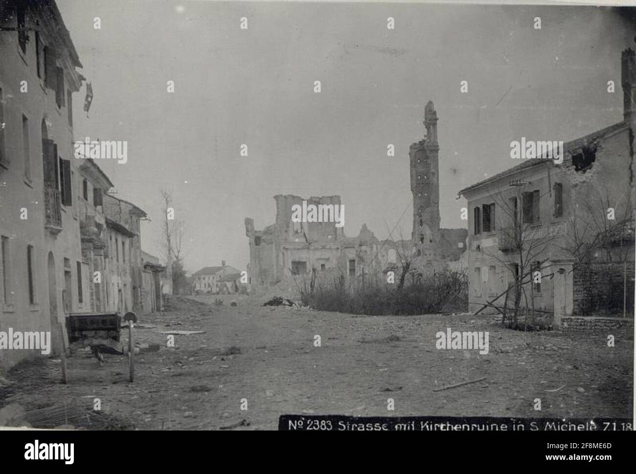 Street with church ruins in S.Michele 7.1.18 Stock Photo - Alamy