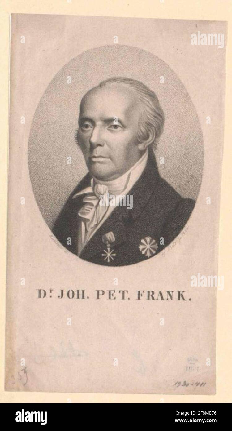 Frank, Johann Peter Stock Photo - Alamy