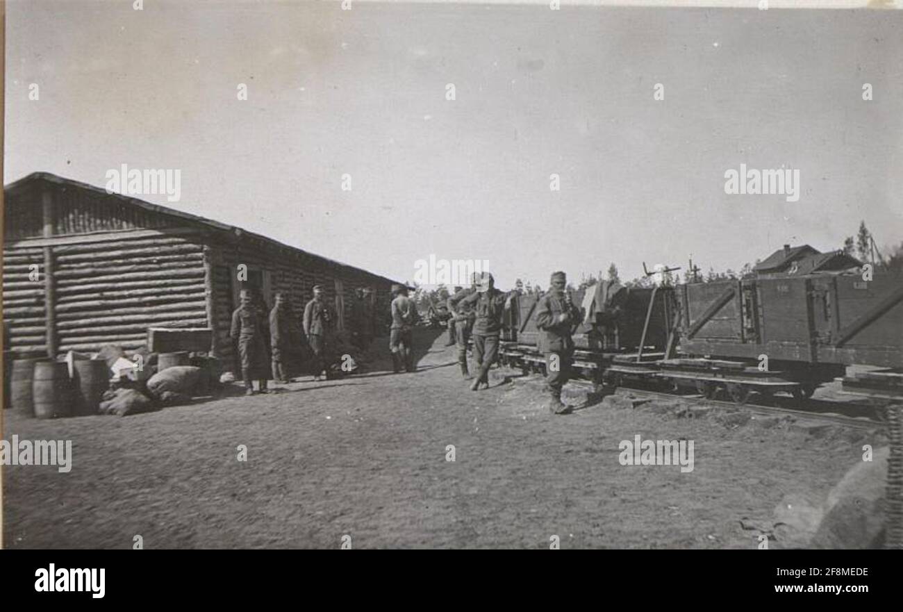 Pongratz station, locomotive field railway Stock Photo - Alamy