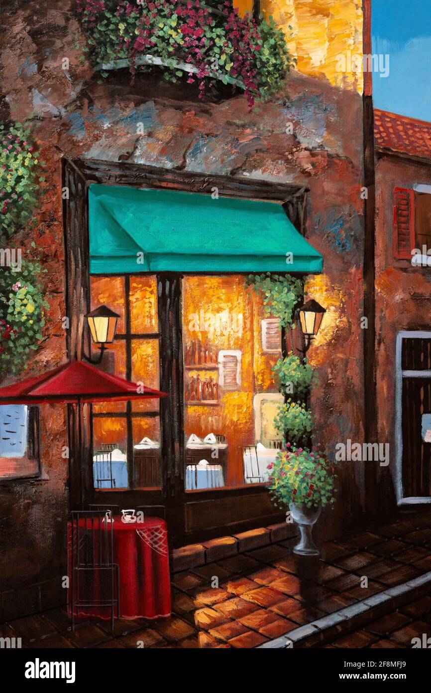 Impressionist painting restaurant hi-res stock photography and images ...