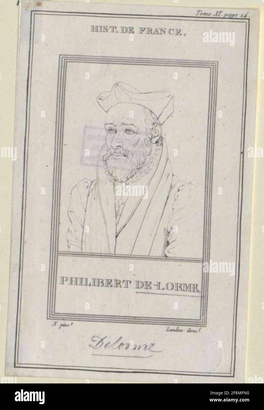 Lorme, Philibert of Stock Photo - Alamy
