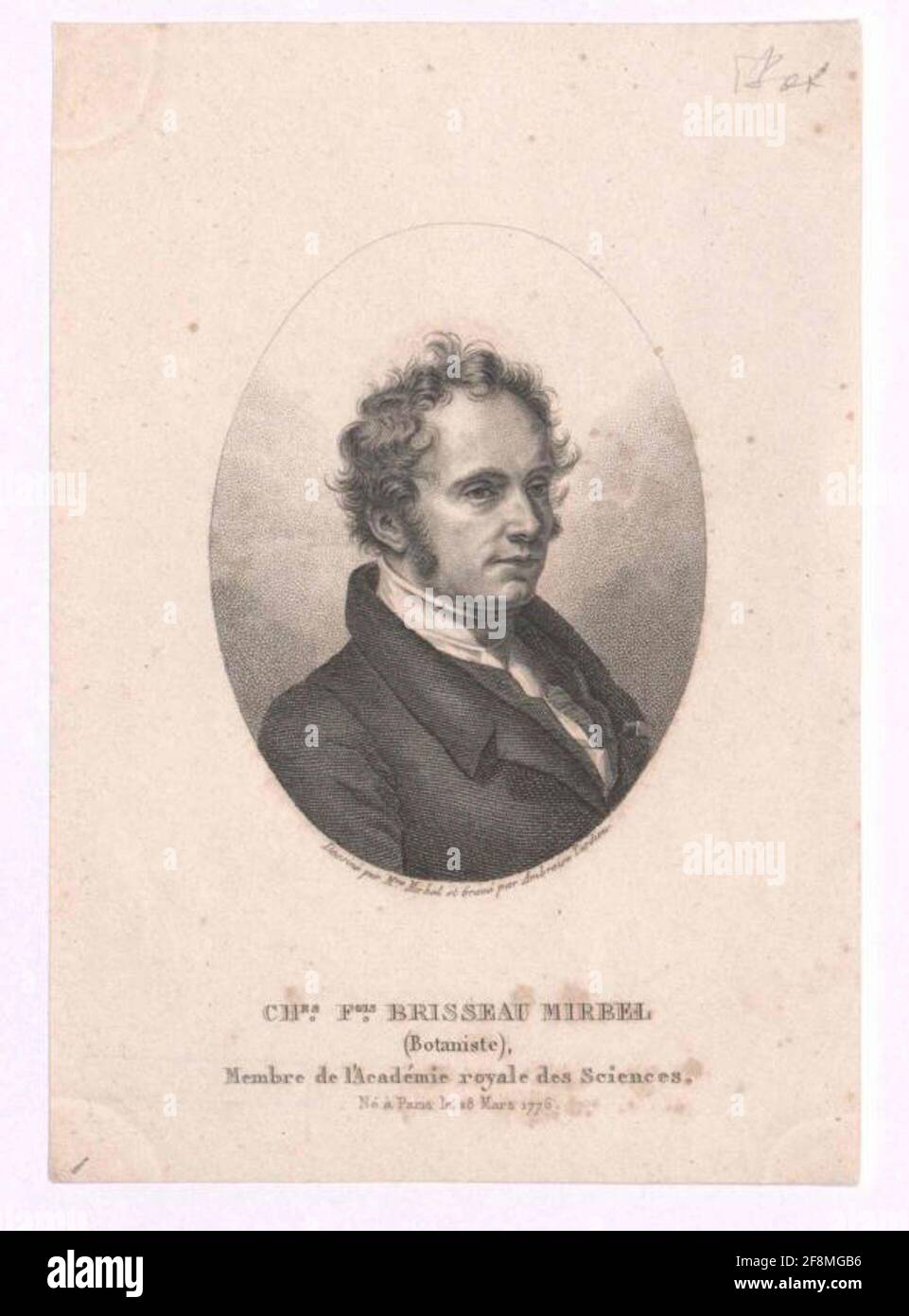 MIRBEL, Charles-Francois Bridge of Stock Photo - Alamy