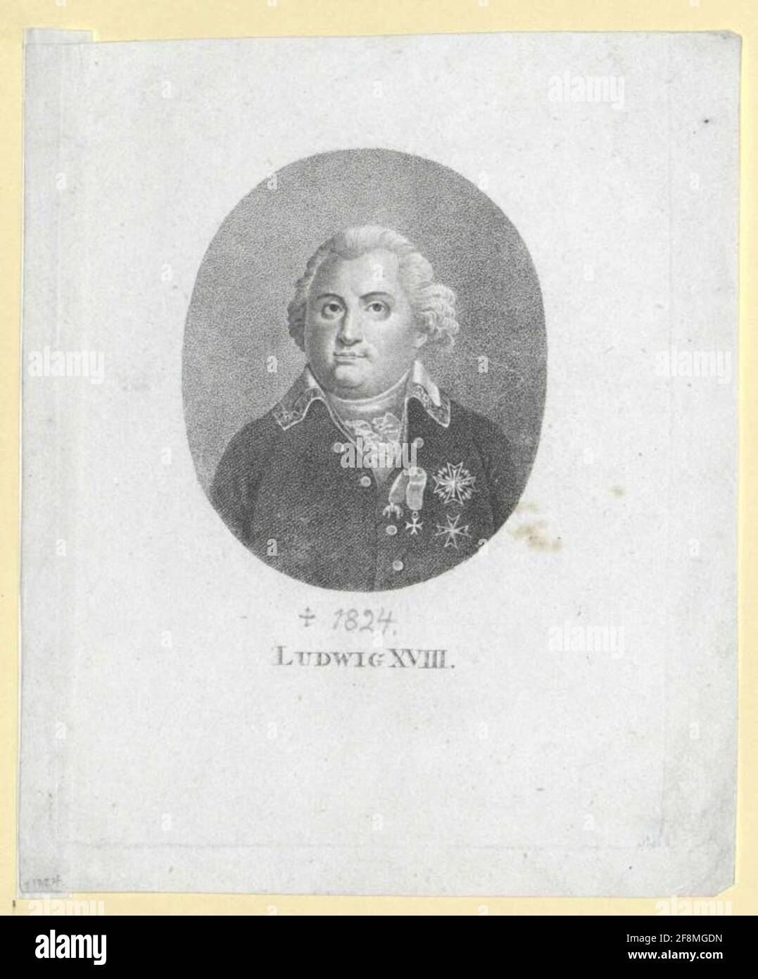 Ludwig Xviii., King of France Stock Photo - Alamy