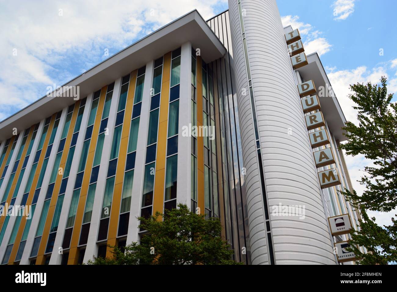 The trendy Durham hotel in downtown Durham North Carolina Stock Photo ...