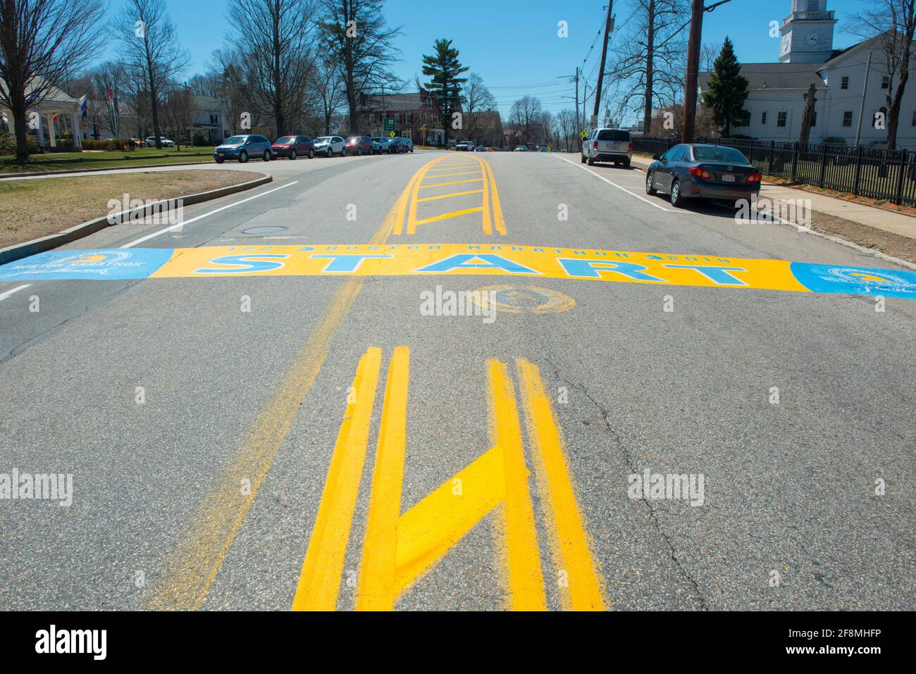 Boston marathon finish line hi-res stock photography and images - Alamy