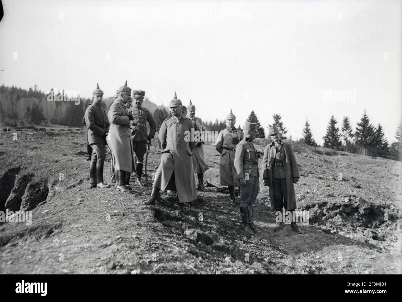 Archduke Karl Franz Josef At the Predeal pass with Erich von Falkenhayn ...
