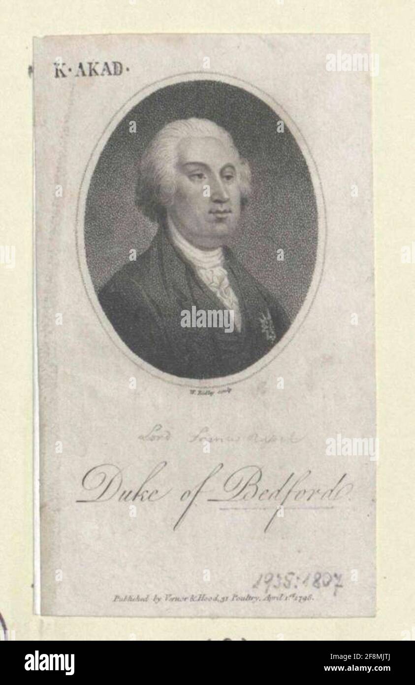 Bedford, Francis Russell Duke Stock Photo - Alamy