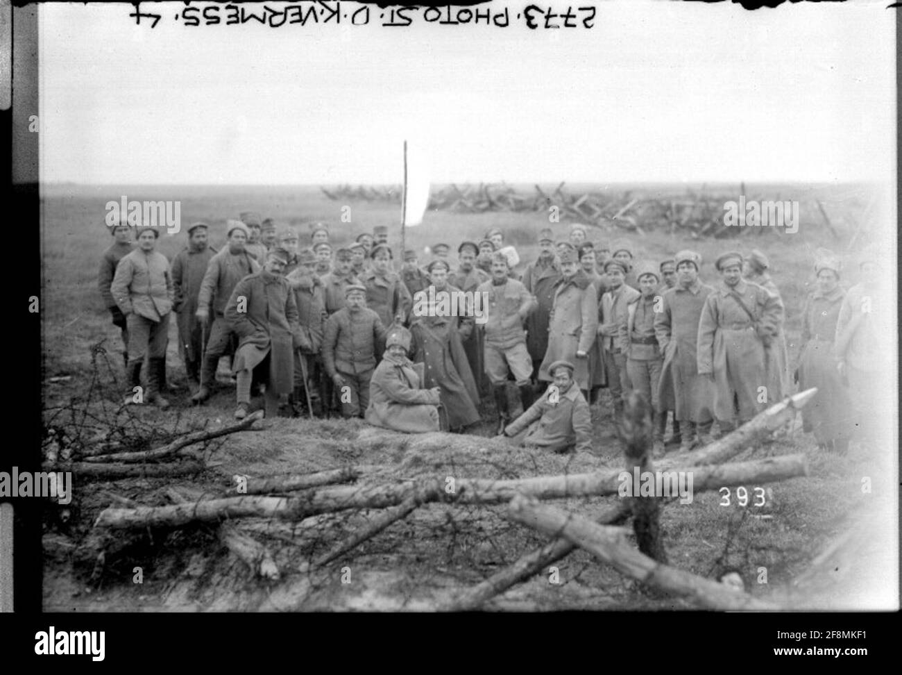 After the announcement of the ceasefire, with white flags raised ...