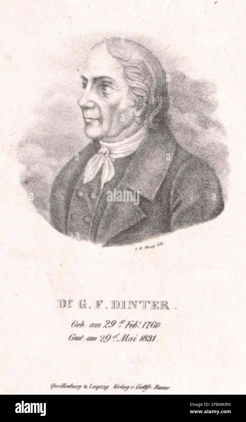 Dinter, Gustav Friedrich Stock Photo - Alamy