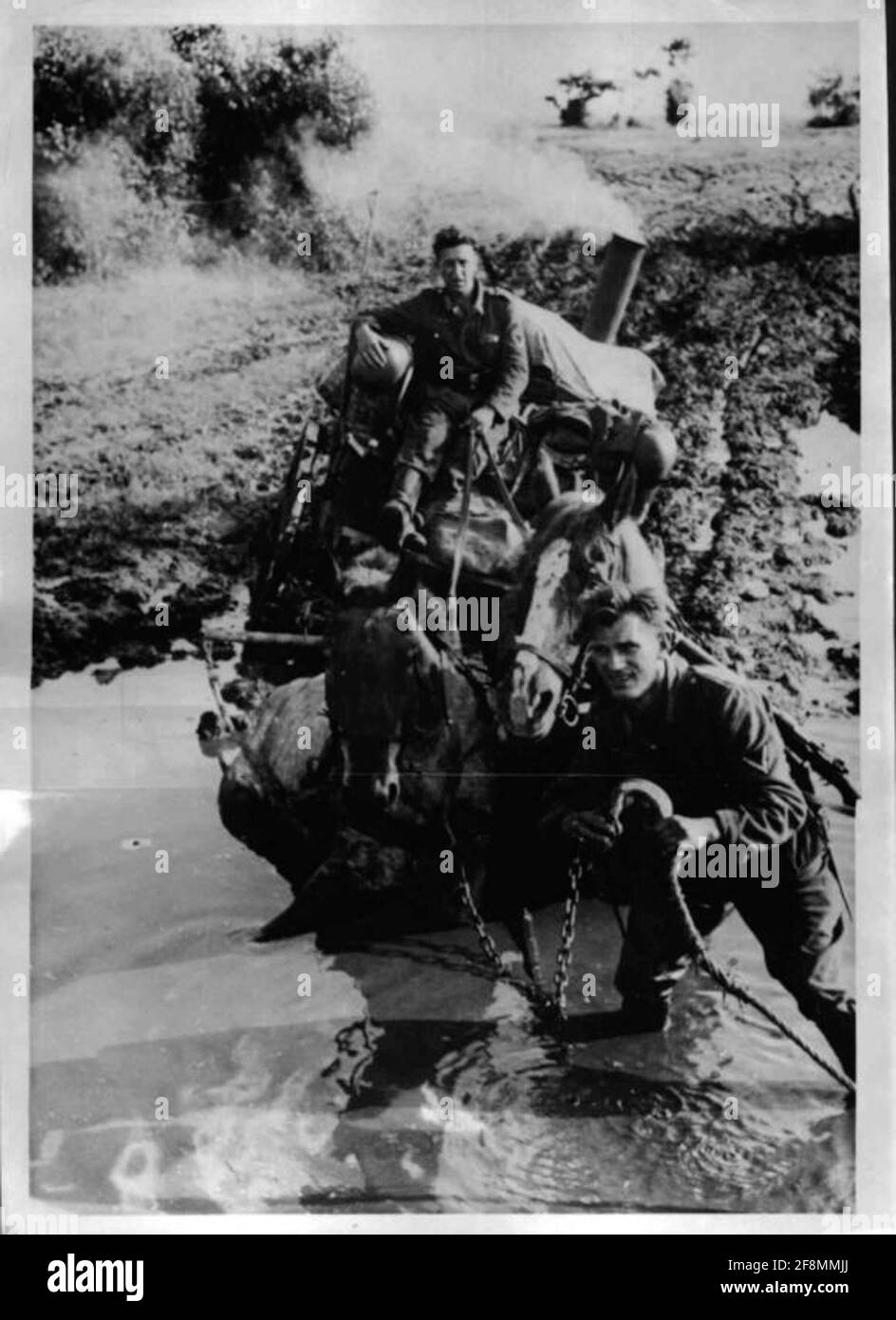 Father kitchen in the mud German field kitchen on a muddy Russian ...