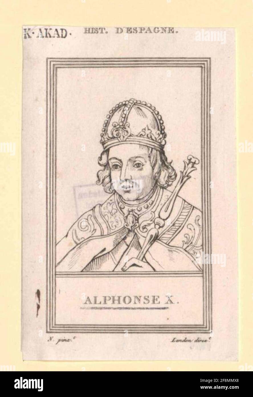 Alfons X. The Way, King of Castile and León Stock Photo - Alamy