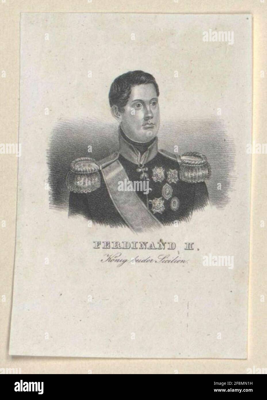 Ferdinand II., King of both Sicily Stock Photo - Alamy