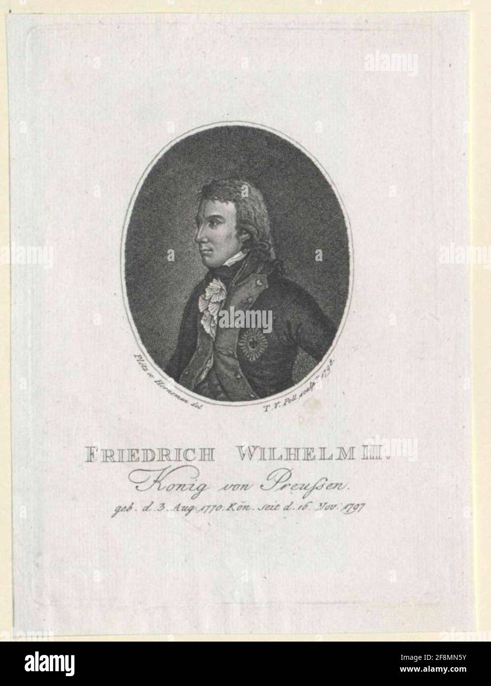 Friedrich Wilhelm III., King of Prussia Stock Photo - Alamy