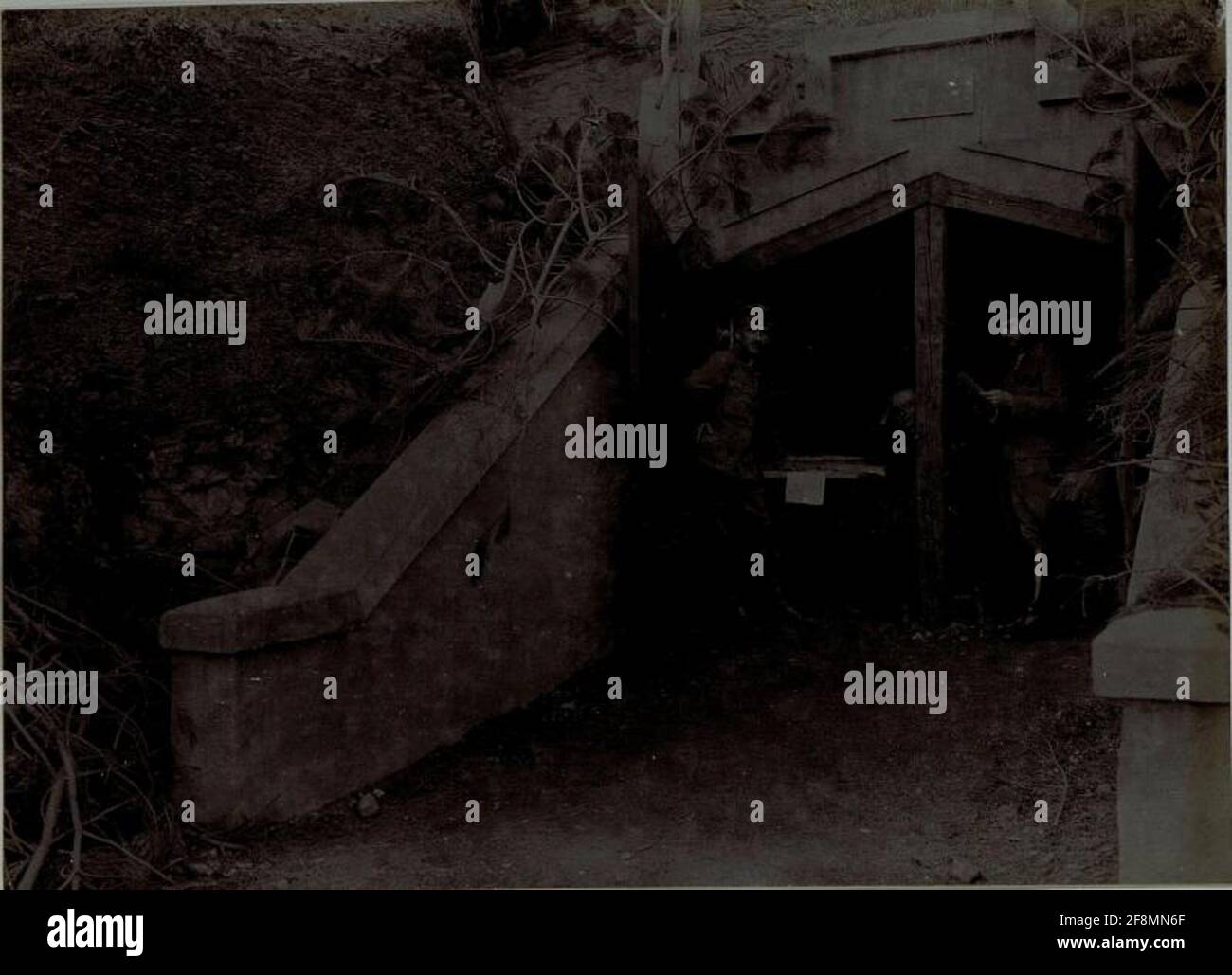 The commander caves of the XVI. Corps at Vrtovin during the tenth ...