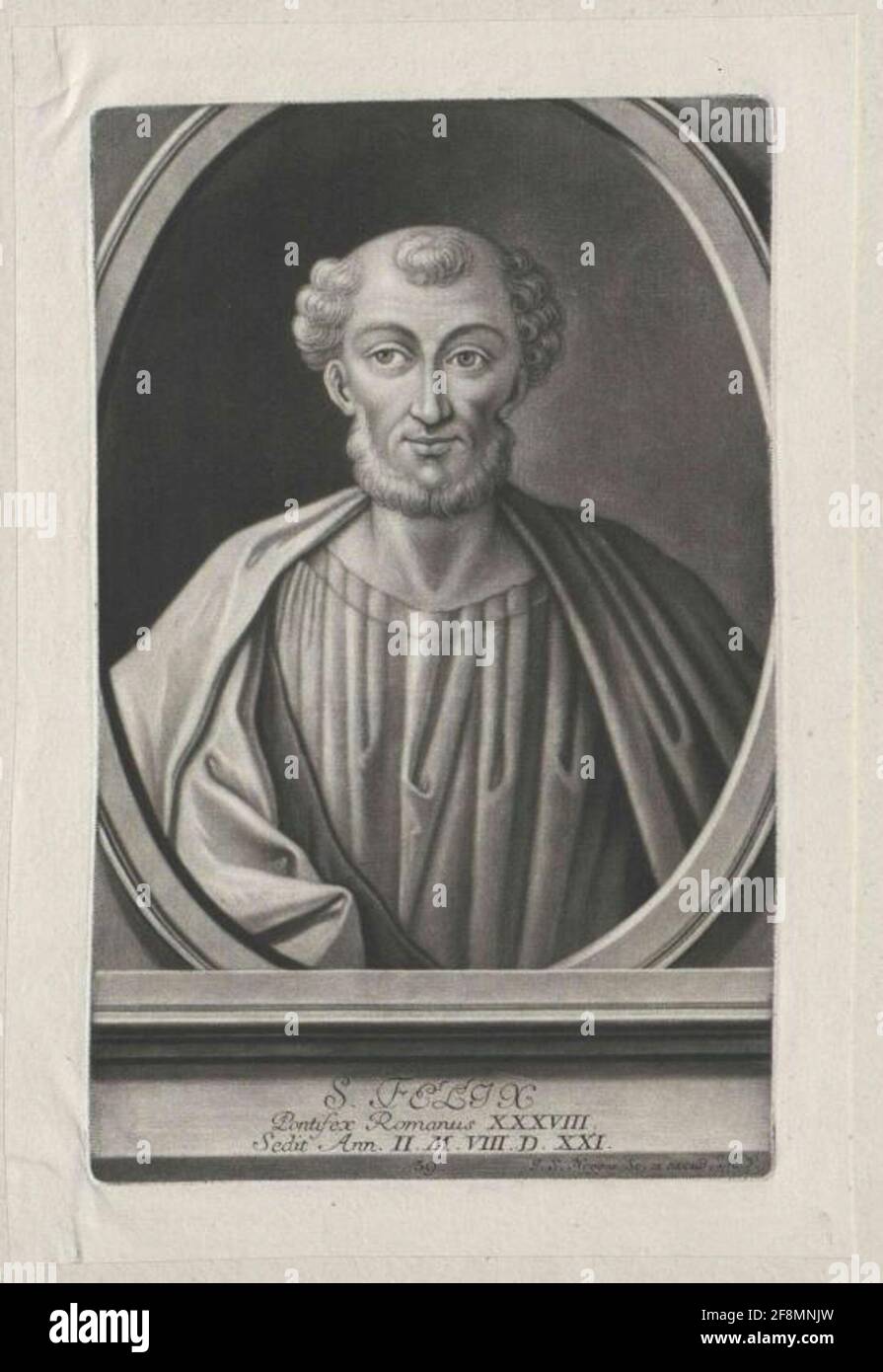 Felix II., Pope Stock Photo - Alamy