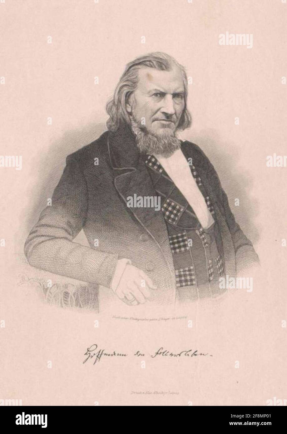 Hoffmann, August Heinrich Stock Photo - Alamy