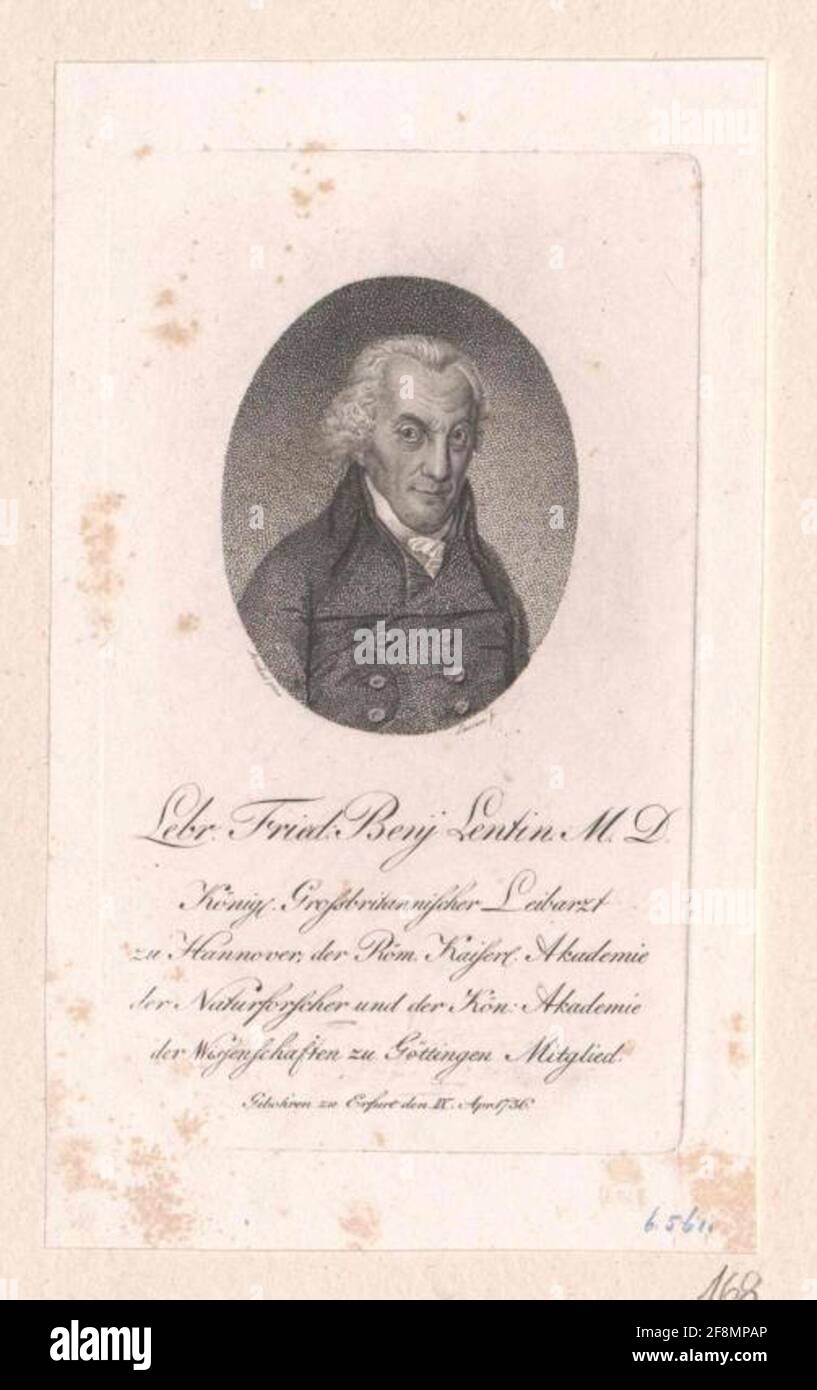 Lentin, Lebrecht Friedrich Benjamin Stock Photo - Alamy